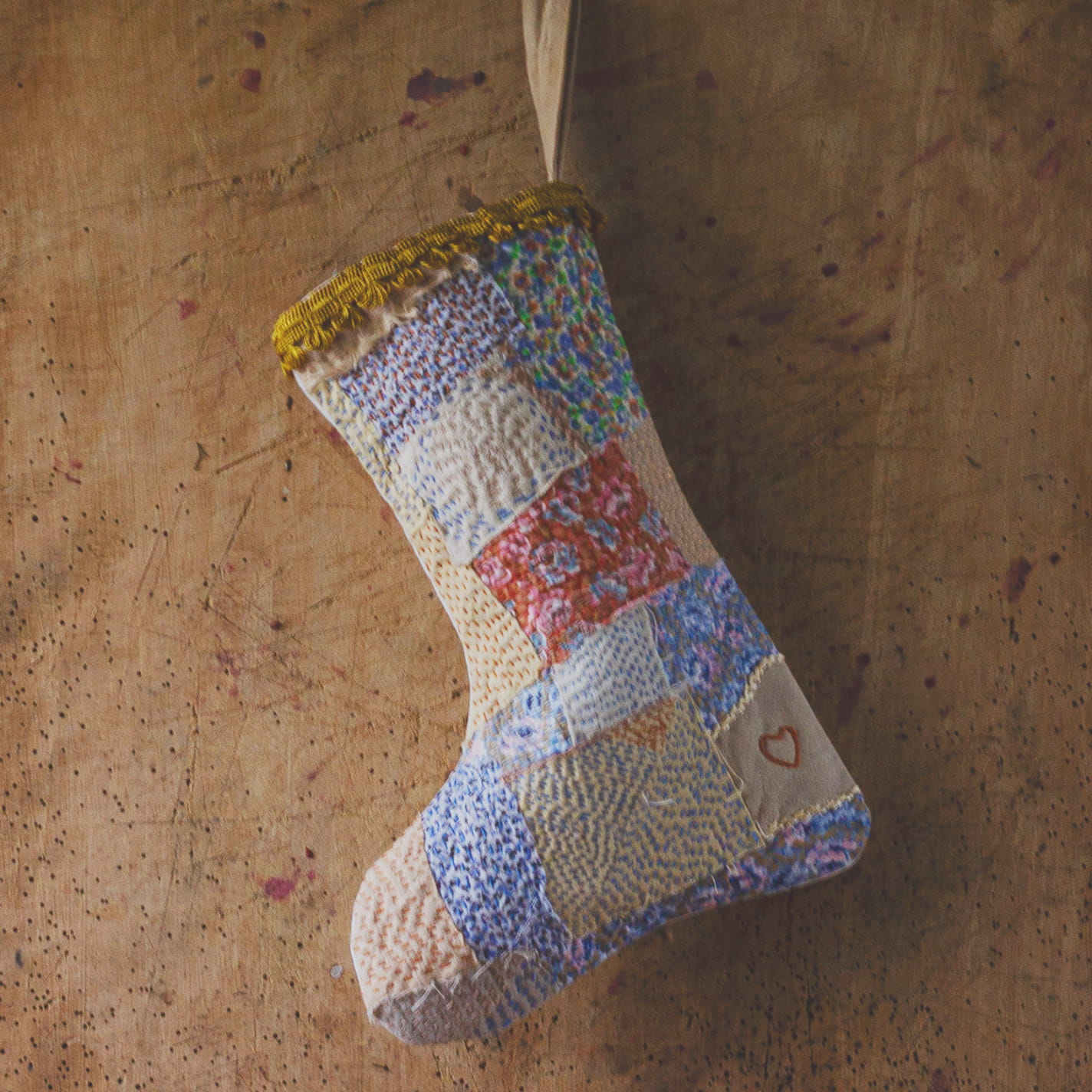 Mindful sewing project - Patchwork Christmas stocking pattern ...